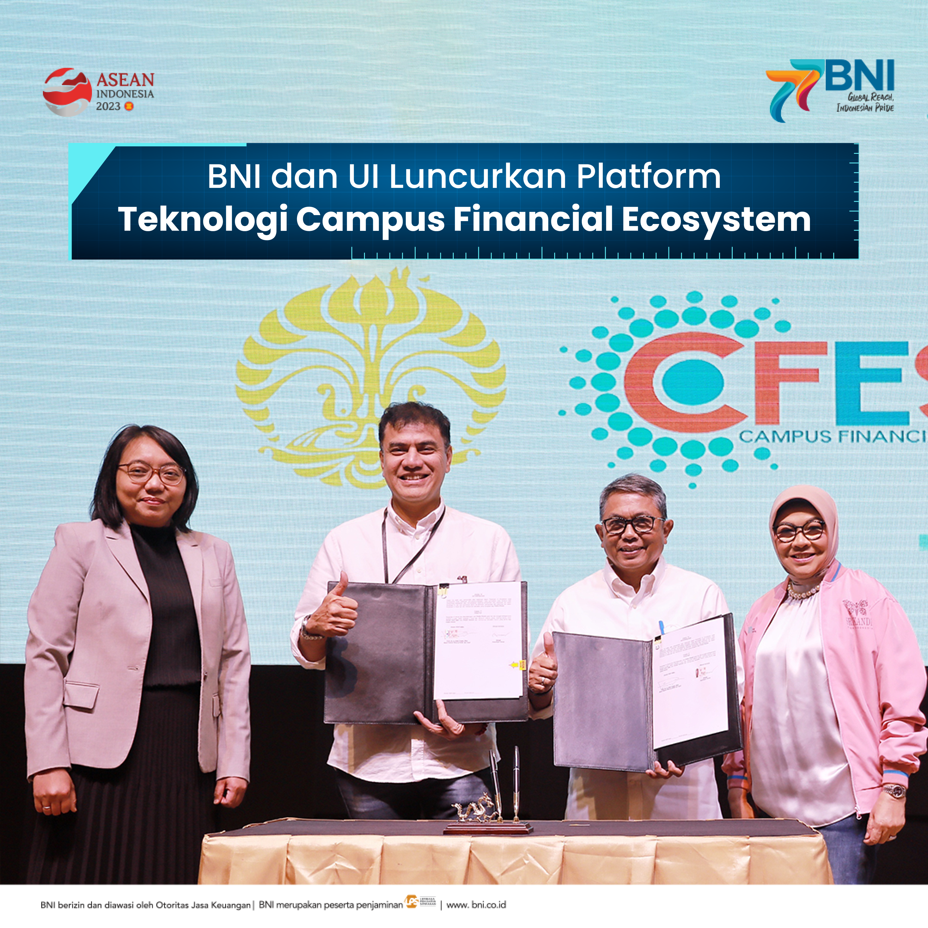 E - Sinergi46 - BNI dan UI Luncurkan Platform Teknologi Campus ...